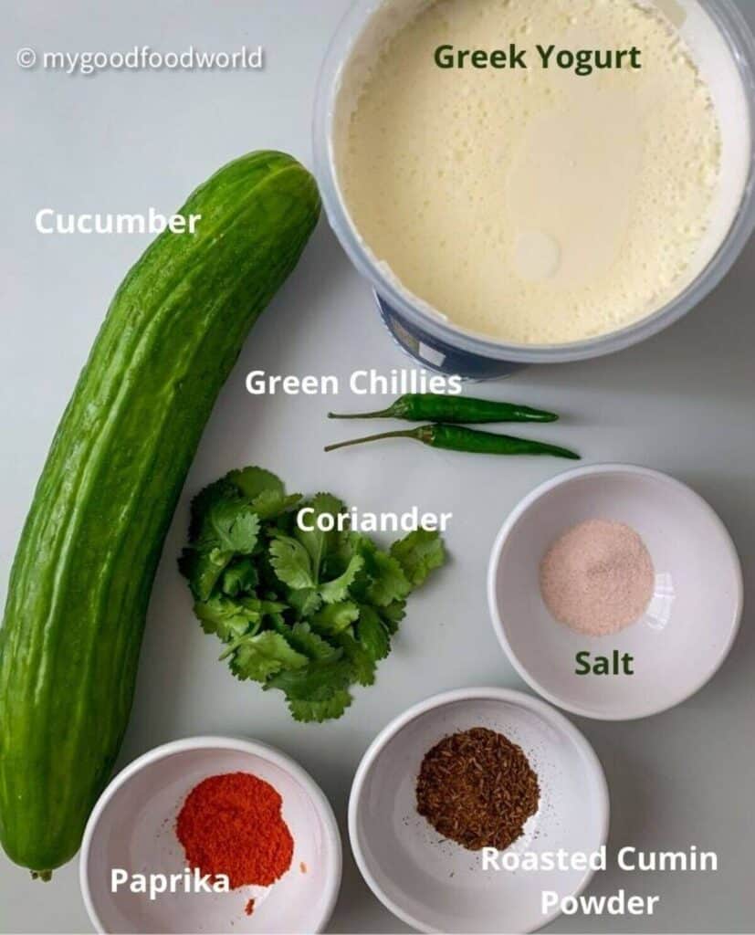 MyGoodFoodWorld - Cucumber Raita Recipe (Indian Yogurt Sauce)