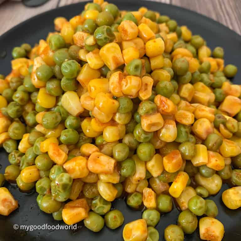 5 Minutes Corn and Peas Salad - MyGoodFoodWorld