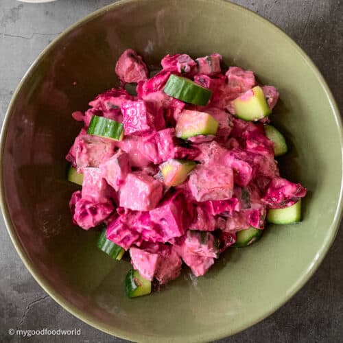 Delicious and Easy Beetroot and Cucumber Salad - MyGoodFoodWorld
