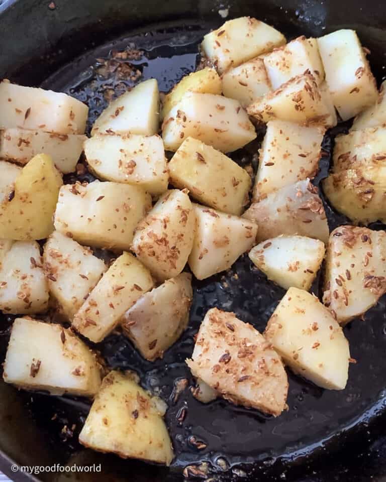Authentic Jeera Aloo Recipe (Cumin Potatoes): No Onion Garlic