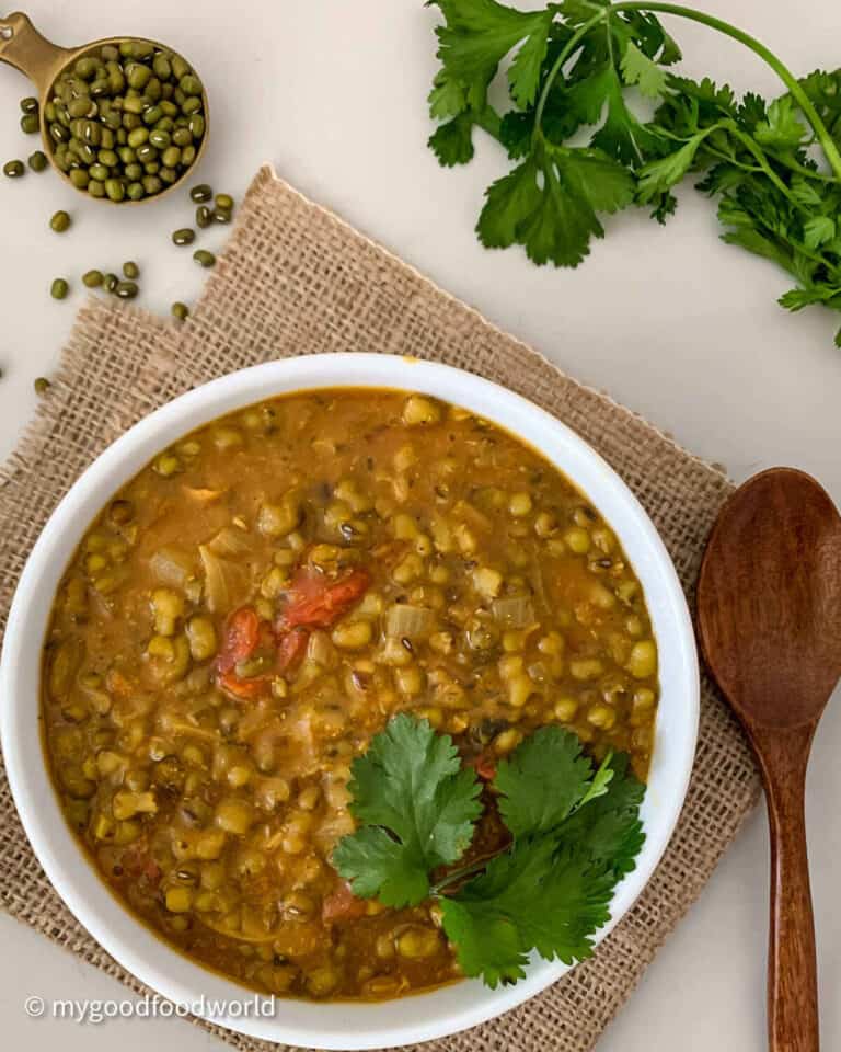 Easy Mung Bean Curry (Green Moong Dal) Recipe - MyGoodFoodWorld
