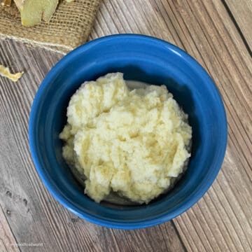 How to make ginger paste (5 minutes, lasts for weeks!)