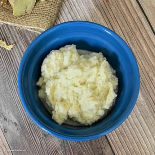 How to make ginger paste (5 minutes, lasts for weeks!)