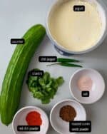 Cucumber Raita Recipe (Indian Yogurt Dip) Without Onion