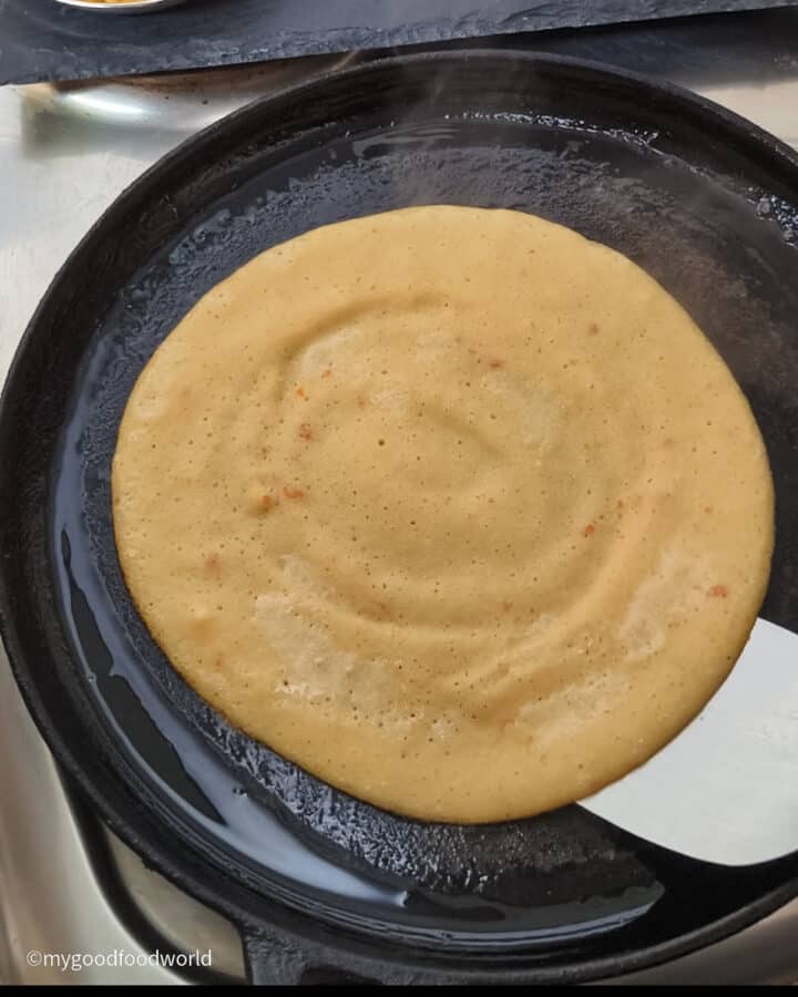 Traditional recipe for adai (Savory Lentil Crepes)